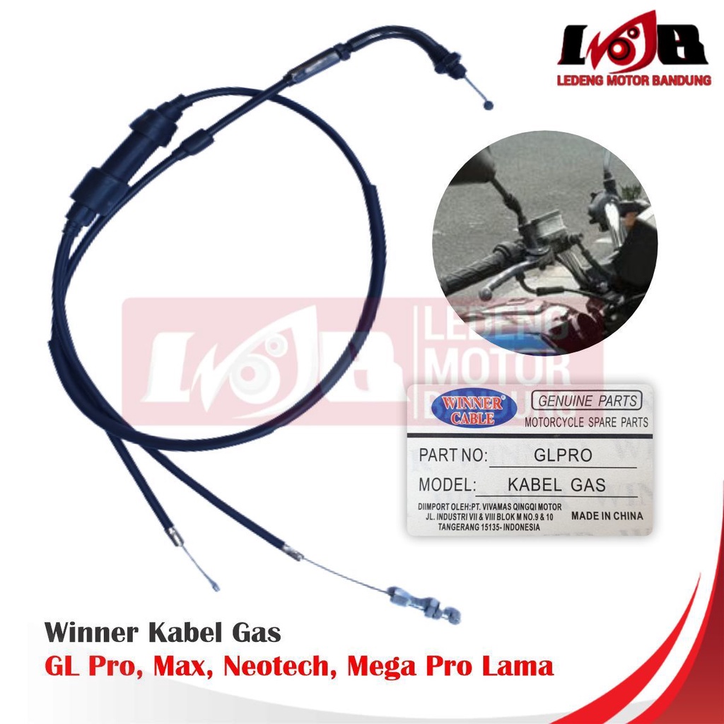Jual Winner Kabel Gas GL Pro Max Neotech Mega Pro Lama hrottle Cable ...