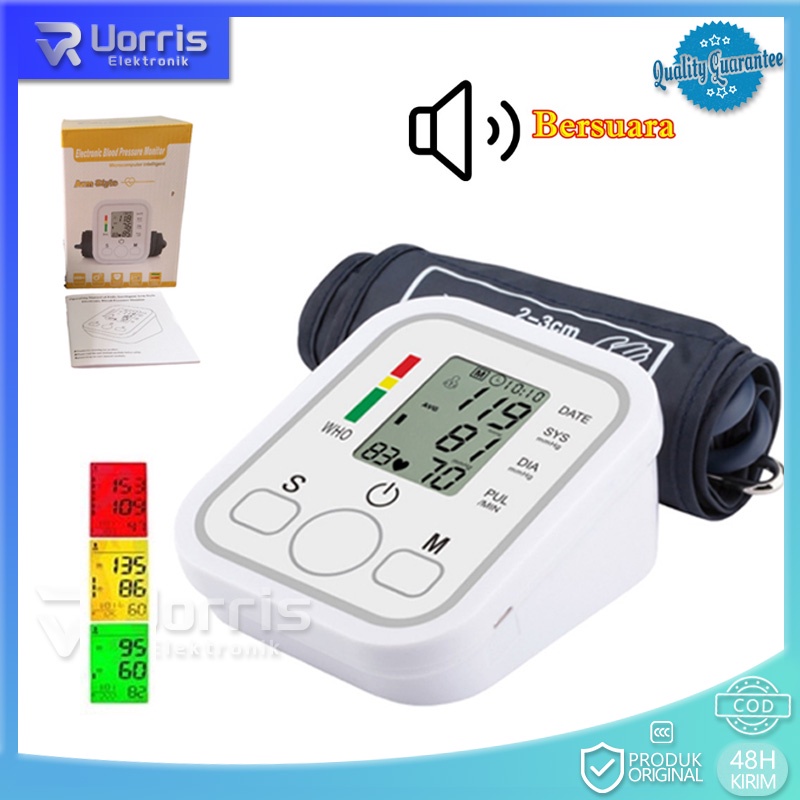 Jual Tensimeter Digital Pengukur Tekanan Darah Electronic Dengan Suara ...