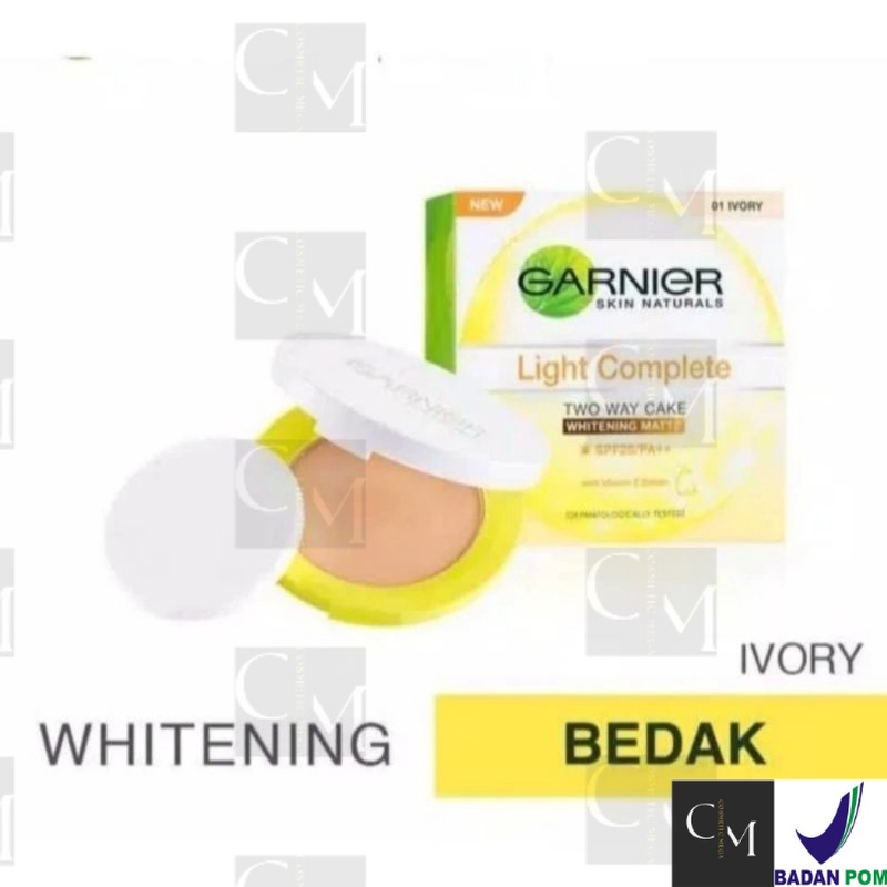 Jual Garnier Light Complete Powder 01 Ivory 02 Natural | Shopee Indonesia