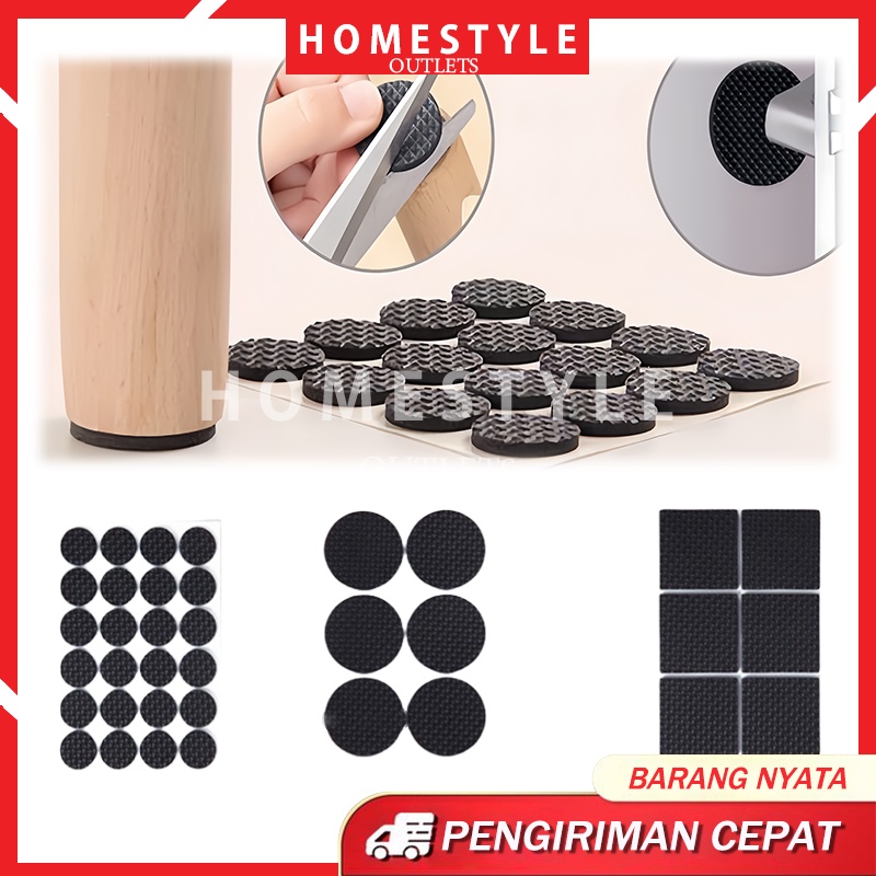 Jual 5Pcs Bantalan Kaki Kursi Anti Slip Alas Silikon Kaki Furniture ...