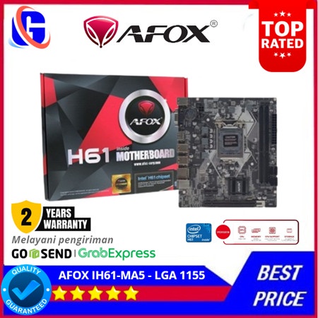 Jual Motherboard AFOX IH61-MA5 - LGA 1155 DDR3 Mainboard Afox H61 ...