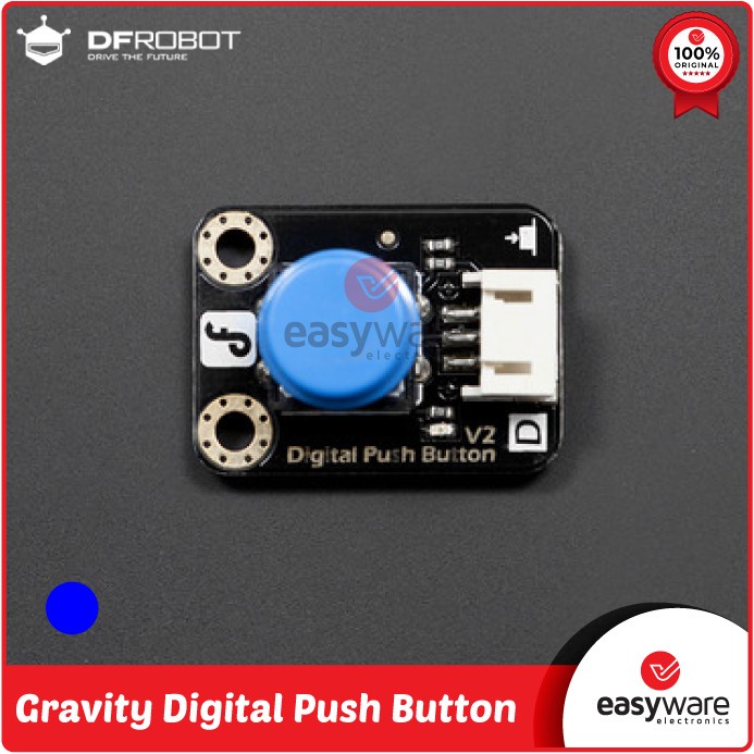 Jual DFRobot Gravity Digital Push Button - Switch Push Button Module - Biru -KEI08 | Shopee ...