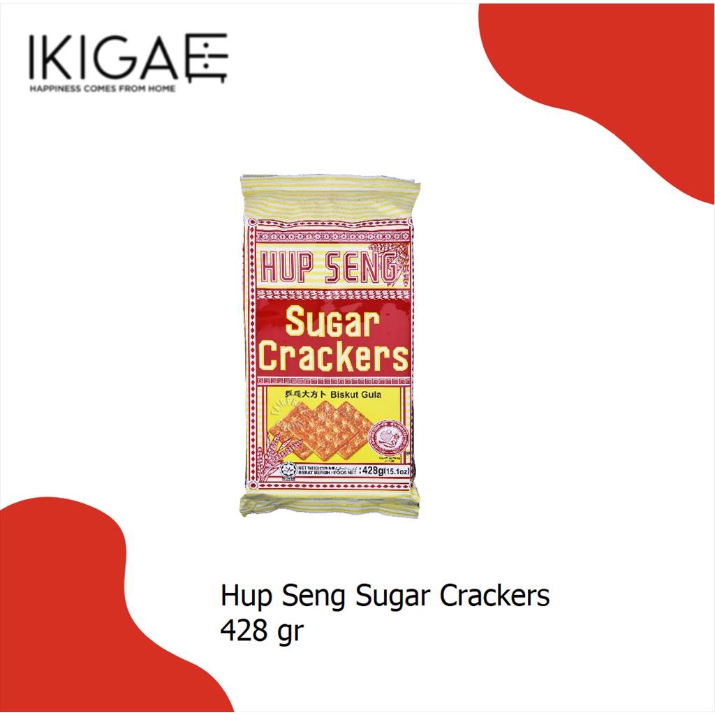 Jual HUP SENG SUGAR CRACKERS / BISKUIT GULA / CRACKERS MANIS 428 GR ...