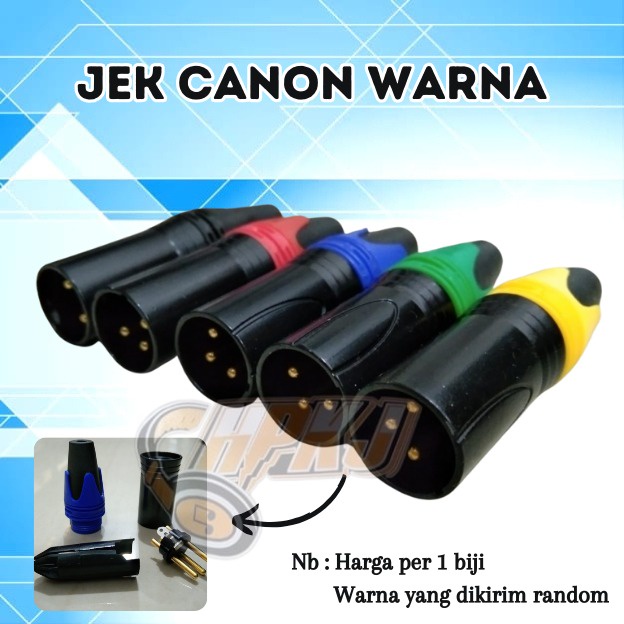 Jual JACK CANON MALE HITAM WARNA jek canon warna male | Shopee Indonesia