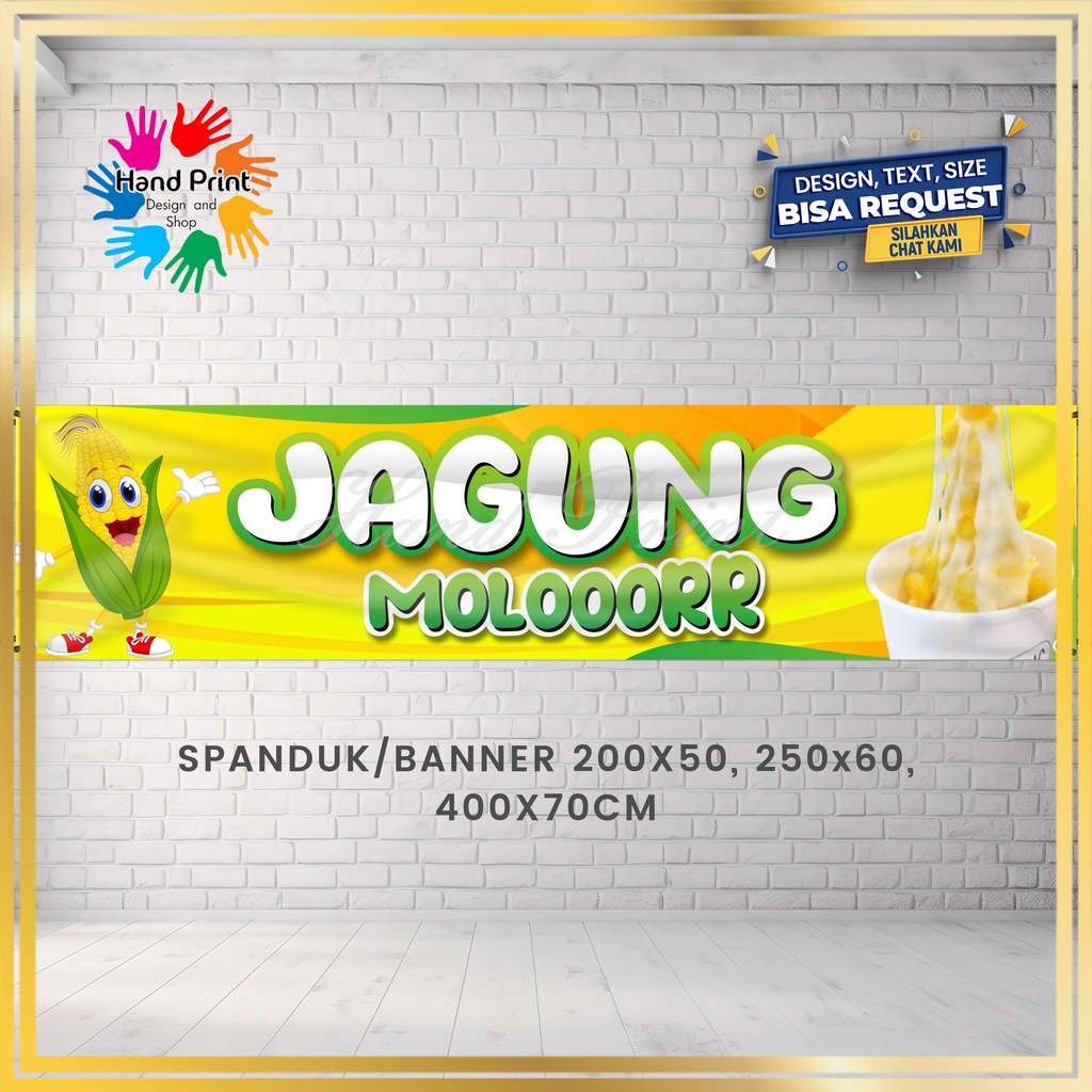 Jual Cetak SPANDUK / BANNER MMT Es Jagung Mozarella Molor Es Teh Solo ...