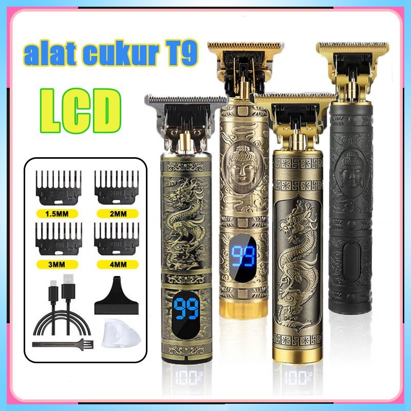 Jual Alat Cukur Elektrik Hair Clipper Trimmer T9 / Cukuran Vintage T9 ...