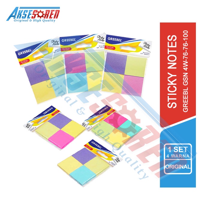 Jual Aksesoren Sticky Note Greebel / Warna Warni / Penanda Buku Bacaan ...