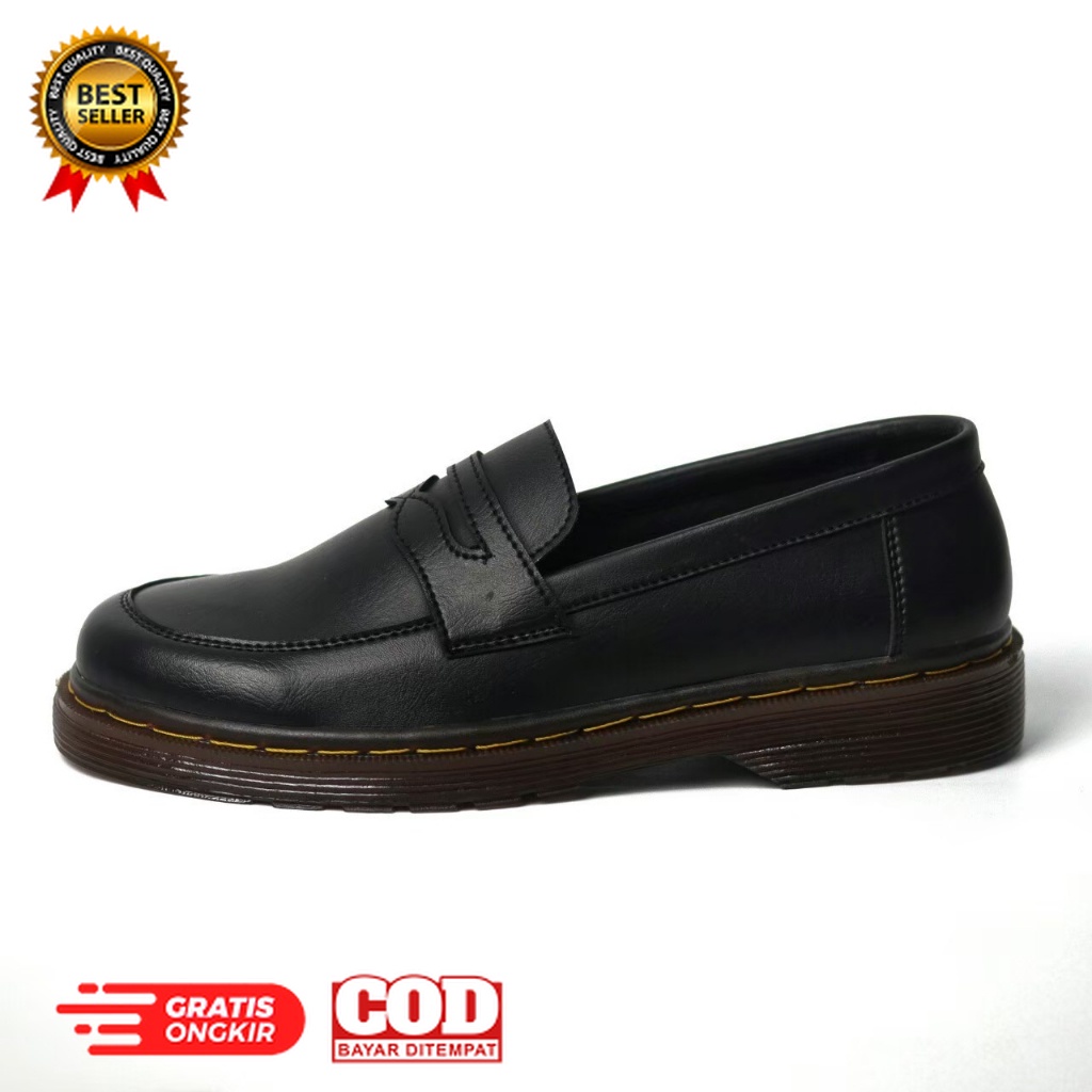 Jual RIONZ - Pedro Black - Sepatu Formal Pria Pantofel Hitam Kantor ...