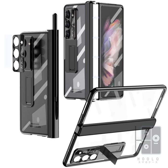 Jual Original Hard Case Basra Samsung Galaxy Z Fold 5 4 Fold5 Fold4 Magnetic Kick Stand With Pen ...