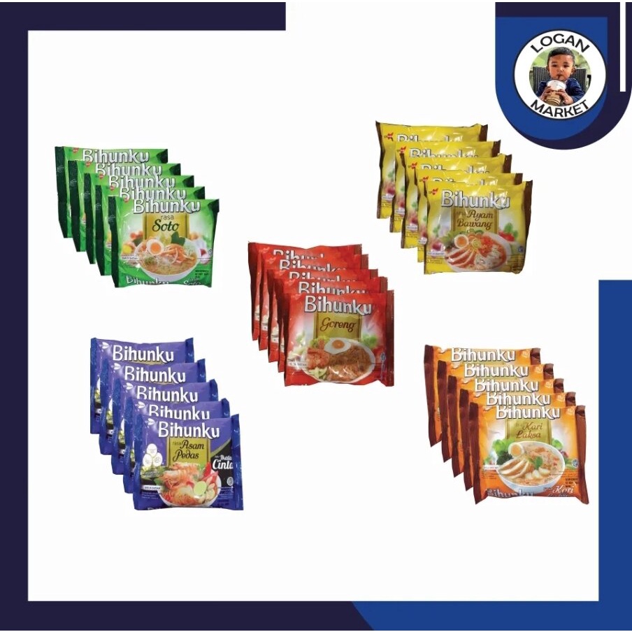 Jual Paket 5Pcs 5 Pcs Bihunku Bihun Ku Instant Ayam Bawang Asam Pedas ...