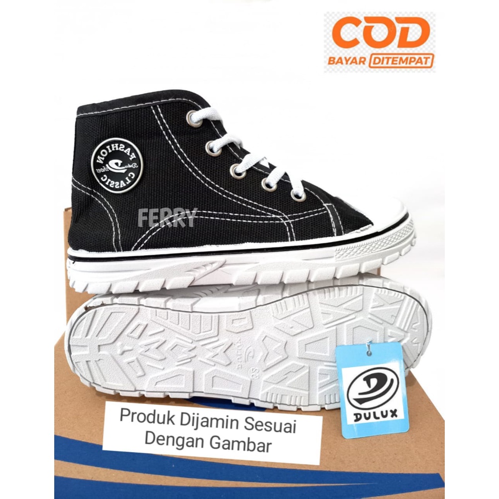 Jual Sepatu Sekolah Tali Tinggi Dulux 8068 Anak Pria Wanita | Shopee ...