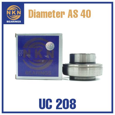 Jual Bearing Unit UC208 NKN Diameter As 40MM Original | Shopee Indonesia