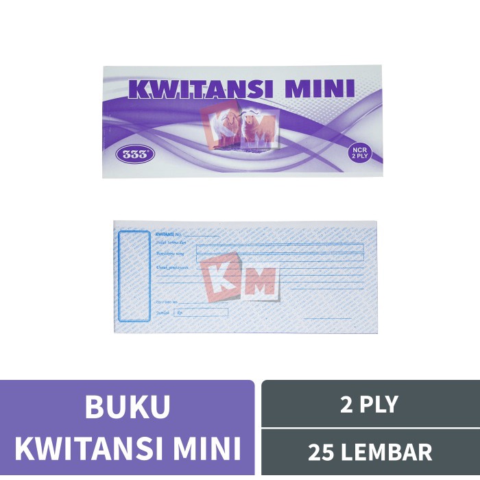 Jual Buku Kwitansi Mini Rangkap 2 Ply 333 25 Lembar Kuitansi Kecil NCR ...