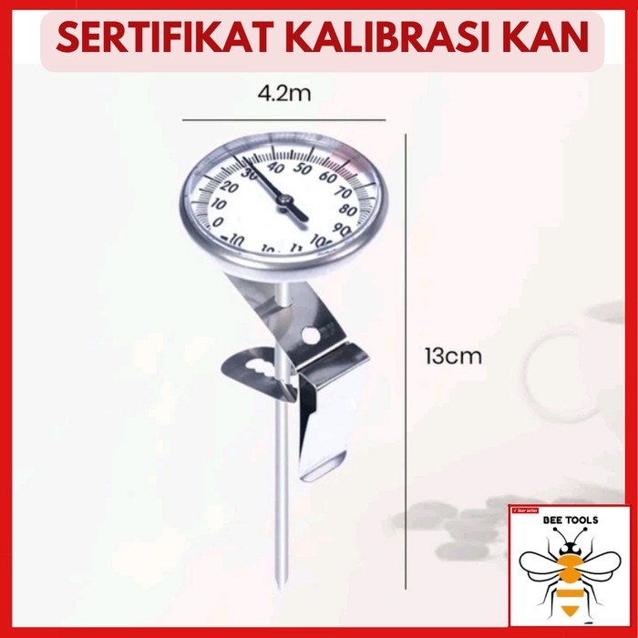 Jual Thermometer Analog with Clip KN Kalibrasi Sertifikat KAN | Shopee ...