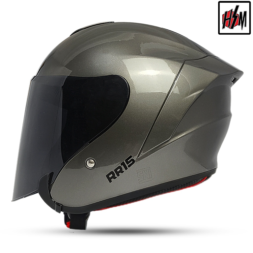 Jual HELM HALF FACE MLA KAIROZ-2 HITAM DOF KACA VISOR CLEAR | HELM PRIA ...