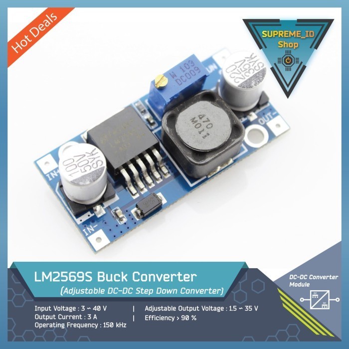 Jual LM2596S LM2596 DC-DC Step Down Buck Adjustable Converter | 3A 10W | Shopee Indonesia