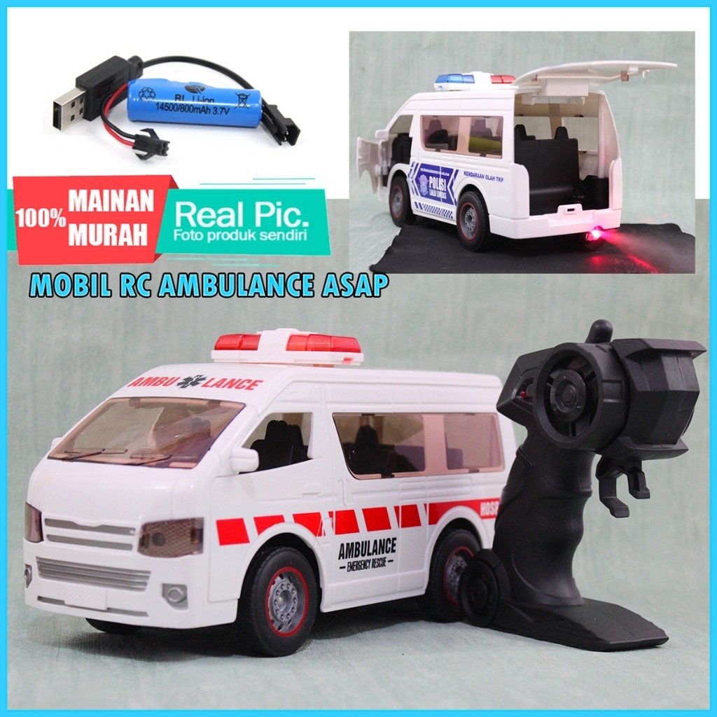 Jual JG86RP MAINAN RC URBAN HIACE AMBULANCE ASAP PUSKESMAS & POLICE ...