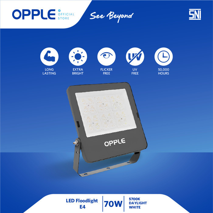 Jual OPPLE Lampu LED Floodlight E4 Lampu Sorot 70W Garansi 10 Tahun | Shopee Indonesia