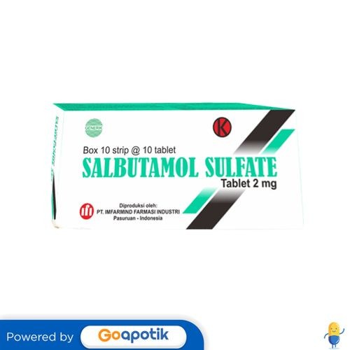 Jual Salbutamol Imfarmid 2 Mg Box 100 Tablet | Shopee Indonesia
