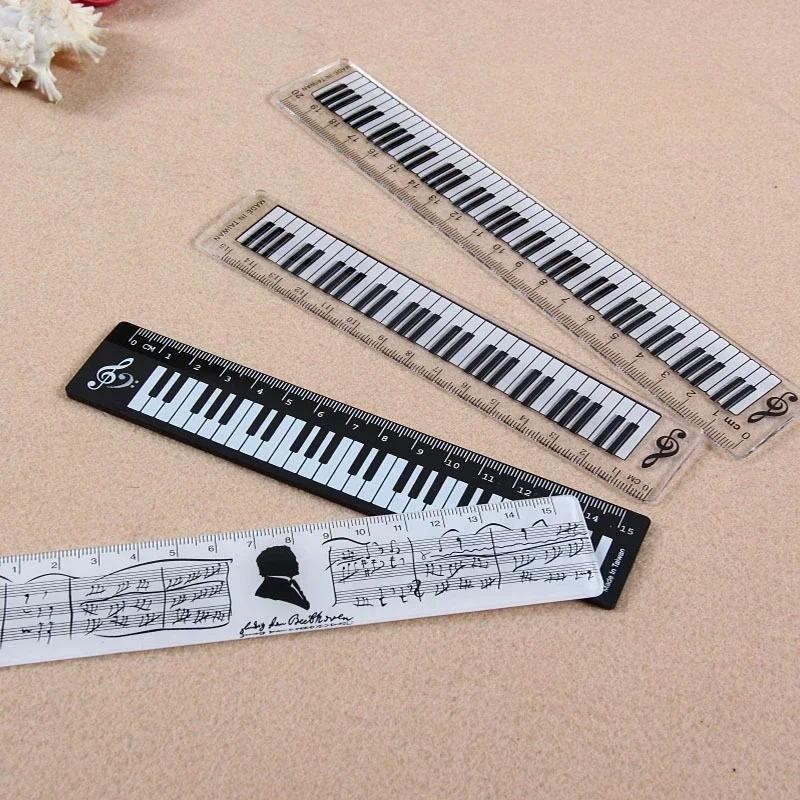 Jual Office Stationery Music Straight Rulers Creative Cat Musical Note ...