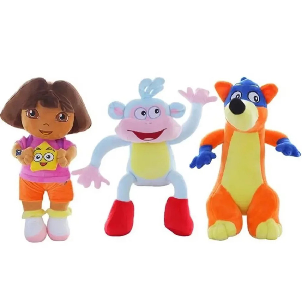 Jual 25-28cm Dora the Explorer monkey Boots Swiper plush Toys Soft ...