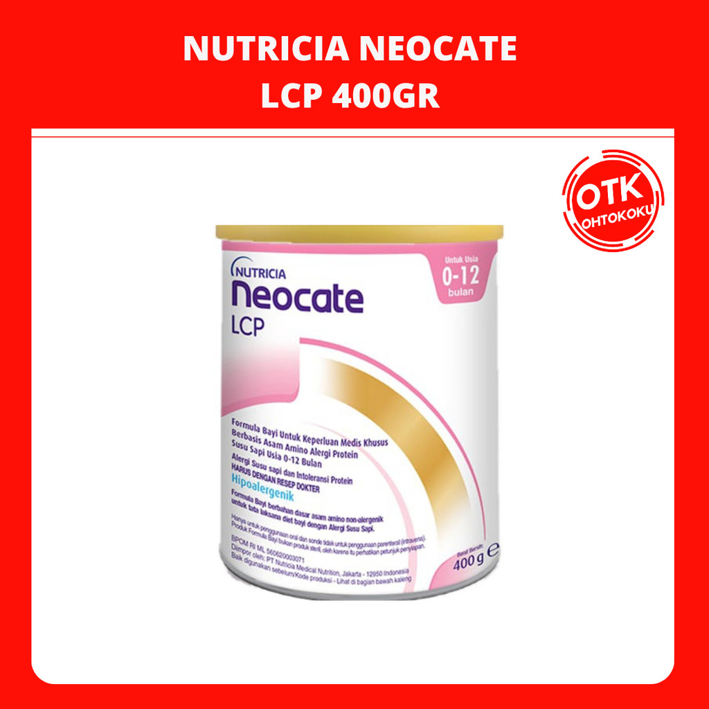 Jual Nutricia Neocate LCP Susu Formula Umur 0-12 Bulan 400gr | Shopee ...