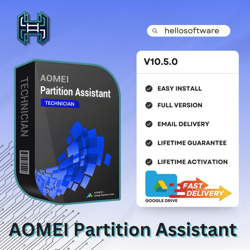 Jual AOMEI Partition Assistant Technician 2024 v10.5.0 Full Version ...
