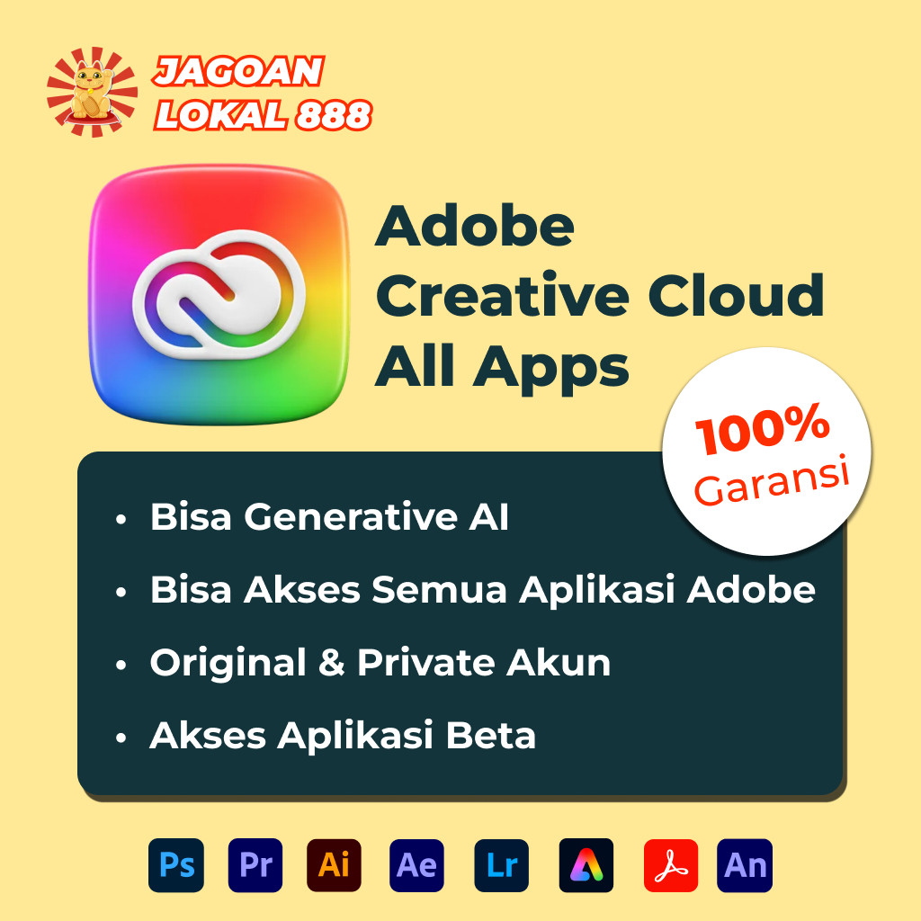 Jual Adobe Creative Cloud All Apps | Private | Full Garansi | Shopee ...