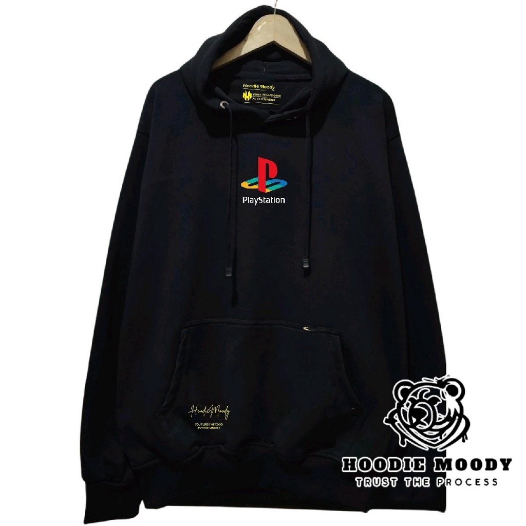 Jual hoodiemoody hoodie pria distro playstation warna hitam ukuran m l ...