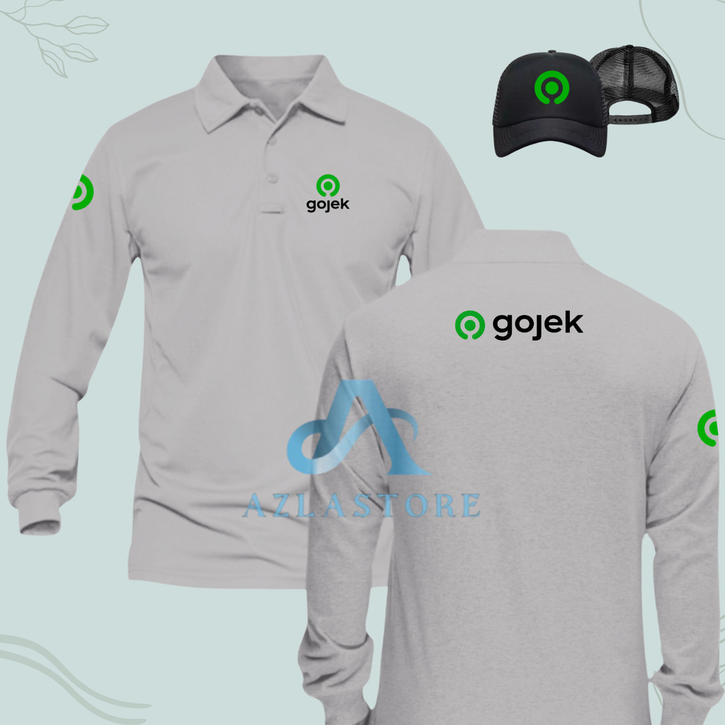 Jual BONUS TOPI Baju Kaos polo Berkerah Pria Wanita Lengan Panjang ...
