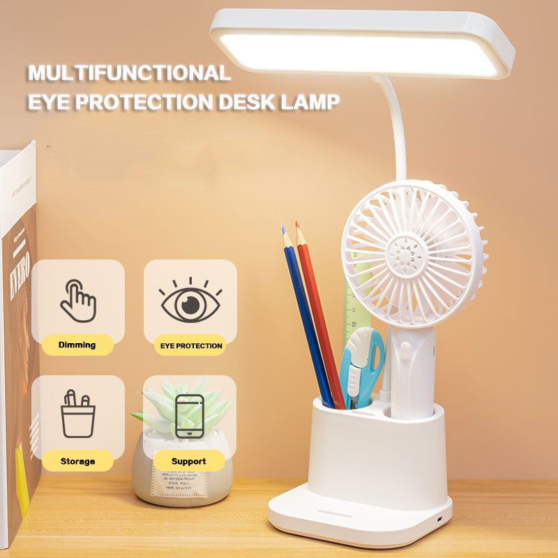 Jual Lampu Meja Belajar LED Portable Lampu Baca Flexible Tempat Pensil ...