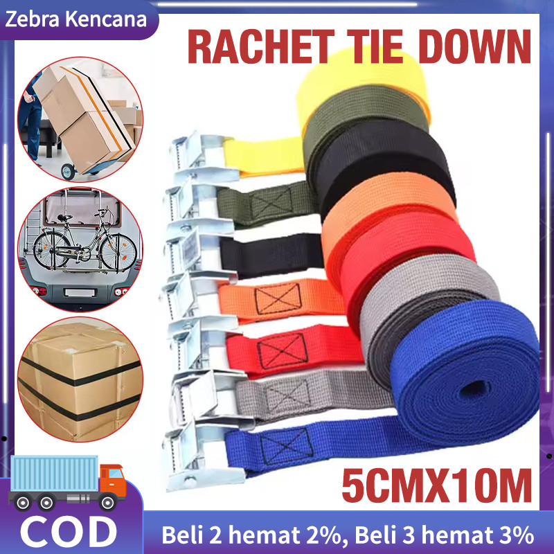 Jual 10 Ton Tali Kecepatan Ratchet Tie Down 4 cm x 6M/8M/10M 5CMx 6M/8M ...