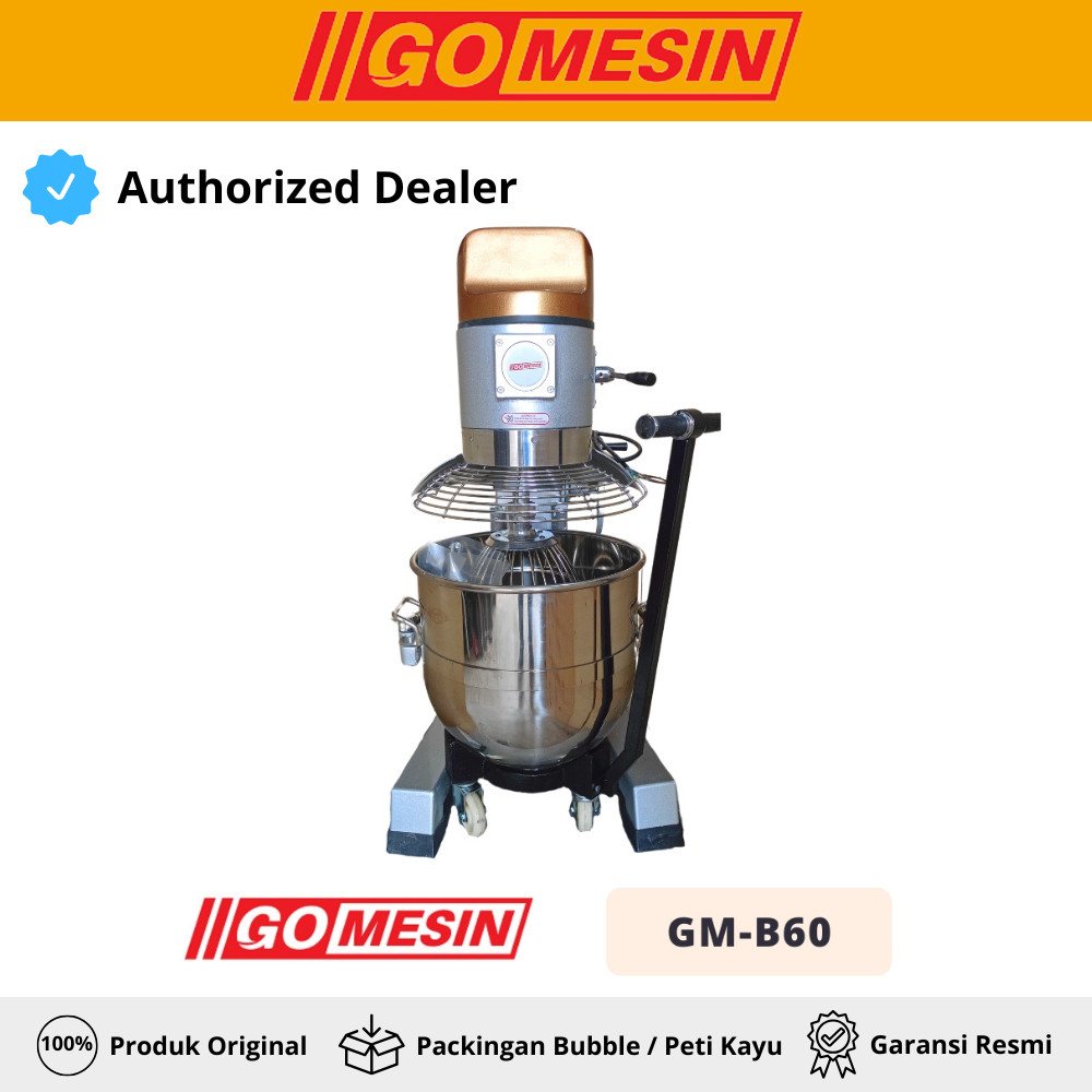 Jual Planetary Mixer 60 Liter Gomesin GM B60 Mixer Roti Kue Telur ...
