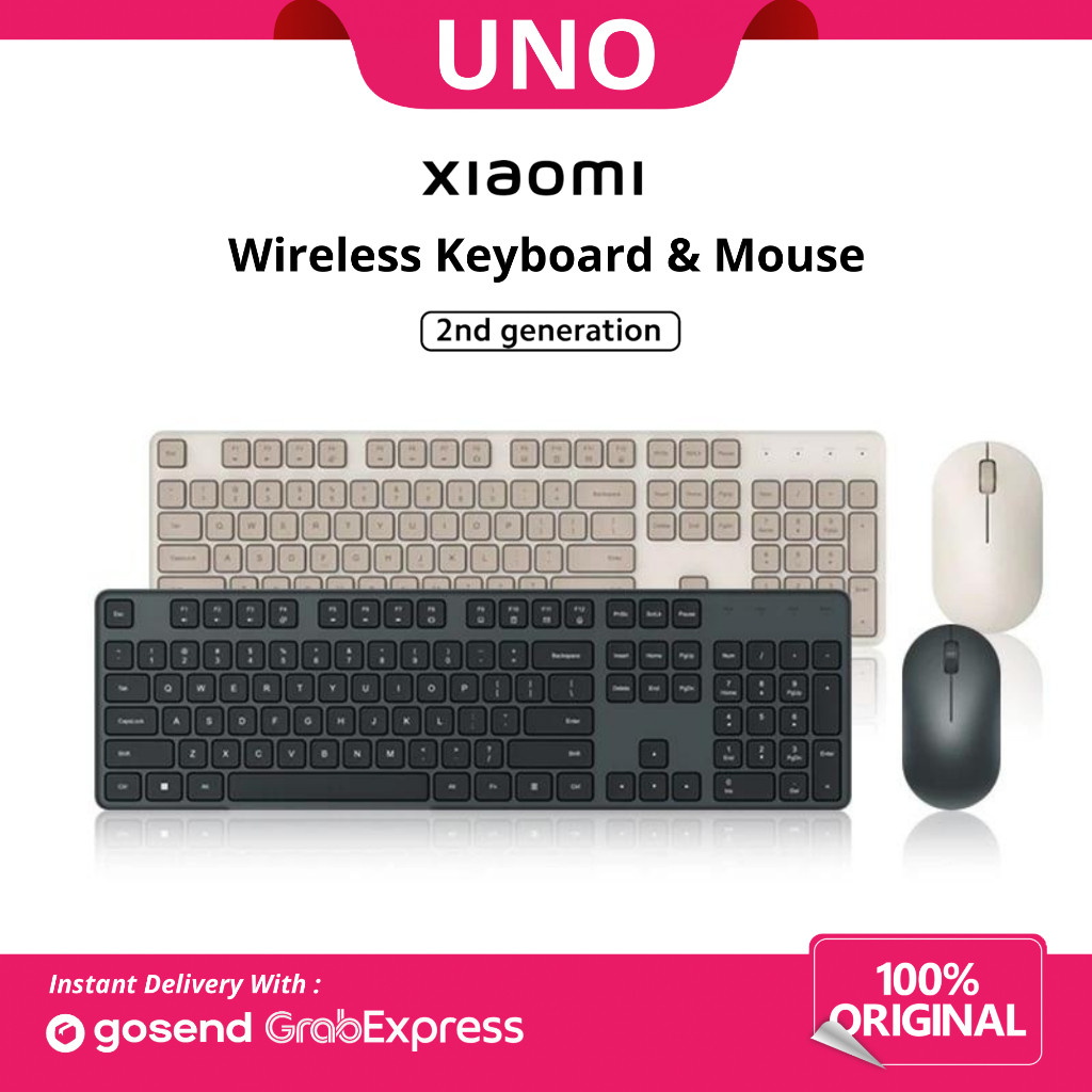 Jual Xiaomi Mi Wireless Keyboard and Mouse Set 2 2.4GHz Combo Keyboard ...