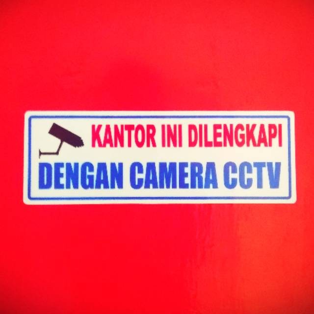 Jual Akrilik papan kantor ini dilengkapi dengan camera cctv | Shopee ...