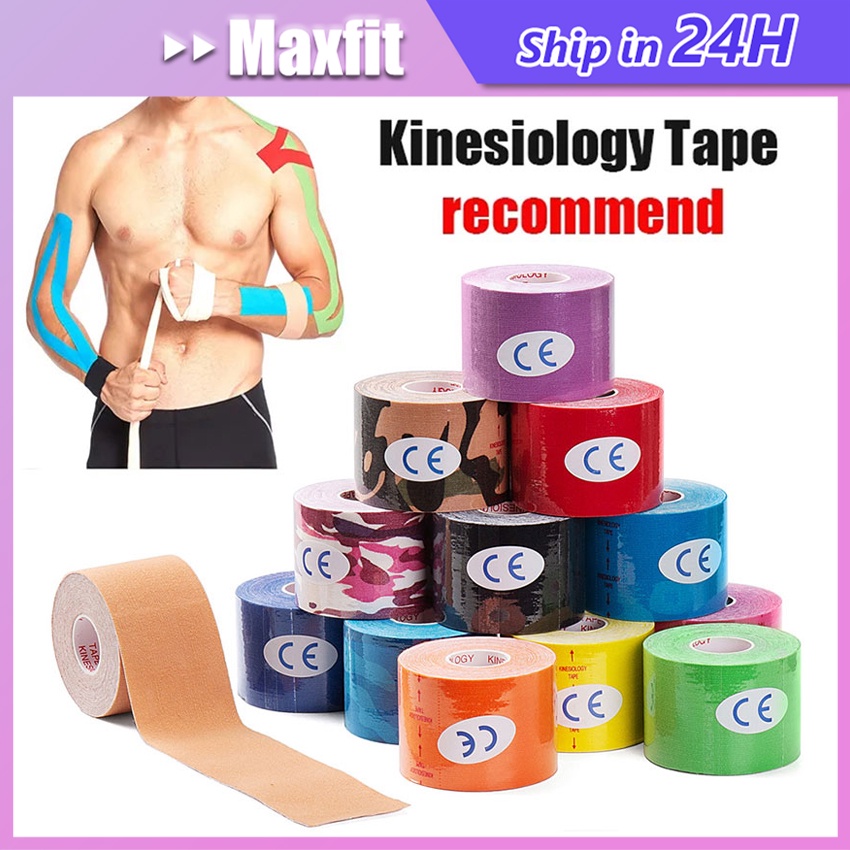 Jual 5M Kinesio Tape Kinesiology Pelindung Otot Sport Tape Olahraga Fitness Gym Kinesio Taping ...