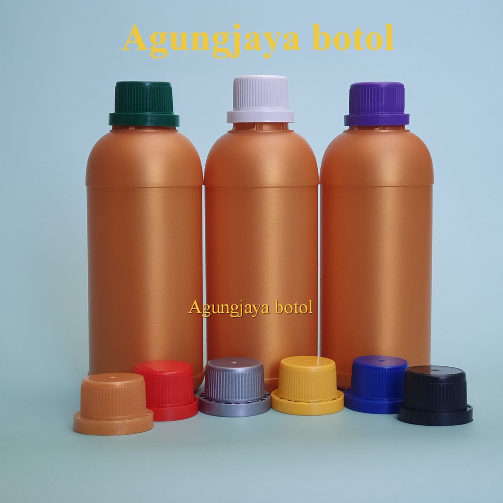 Jual Botol M 500 Ml Emas Dof Hdpe / Botol Hdpe / Botol Pupuk / Botol Pupuk Kosong / Botol 500 Ml ...