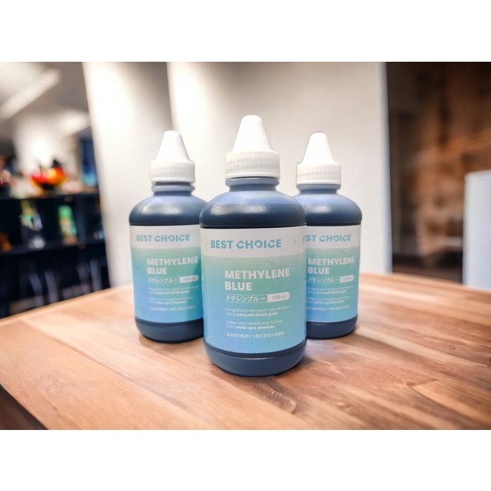 Jual MORI Methylene Methyline Metelin Blue 100ml Obat Ikan White Spot ...