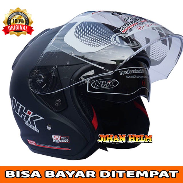 Jual HELM / NHK / HELM NHK / HELM NHK R1 BLACK DOFT ORIGINAL TERMURAH ...