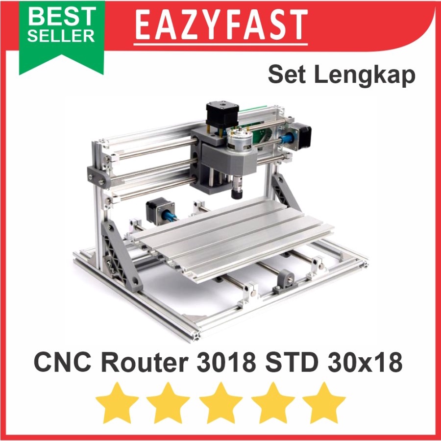 Jual Mesin CNC 3018 Router PCB Milling Spindle Set Mata Bor End Mill ...