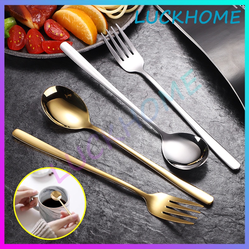 Jual Sendok Garpu Stainless Korean Sendok Garpu Stainless Steel Tebal ...