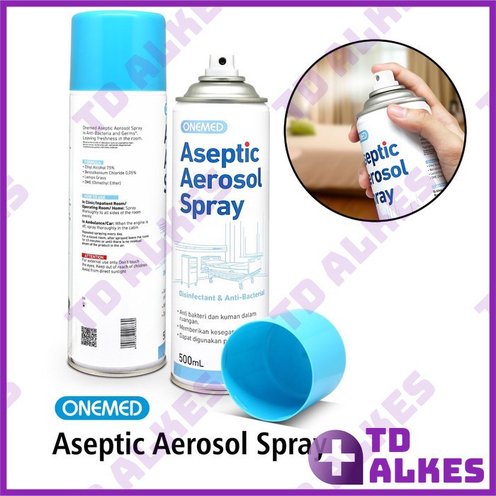 Jual Aerosol Aseptic Spray Onemed 500ml Antiseptic Desinfektan Anti ...