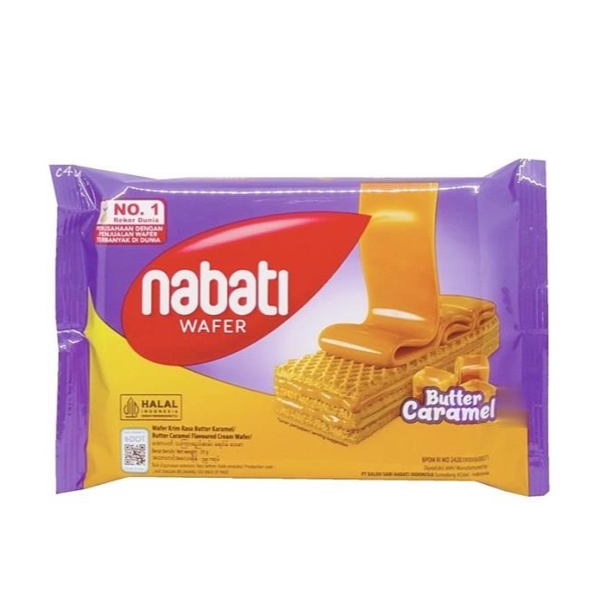 Jual Nabati Mini Wafer BUTTER CARAMEL 39gr ORIGINAL | Shopee Indonesia