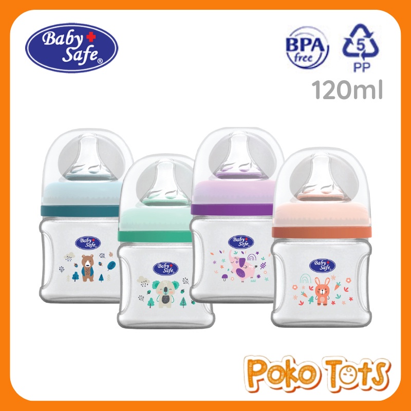 Jual Baby Safe Wide Neck Bottle 120ml Botol Susu Bayi Wideneck Bottle ...