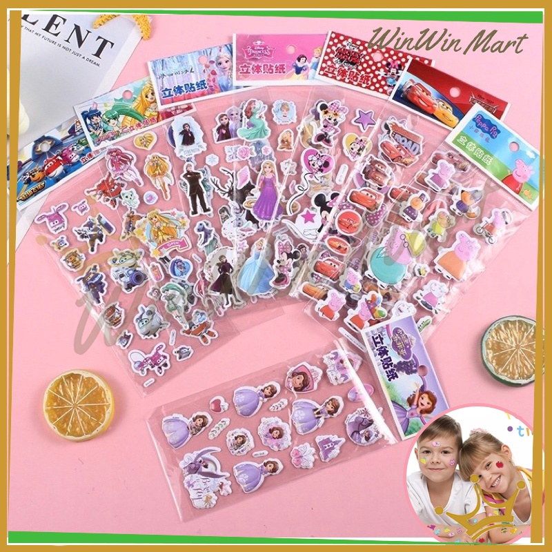 Jual Stiker Anak 3D/Mainan anak timbul/Stiker Mainan Tempel/Stiker ...