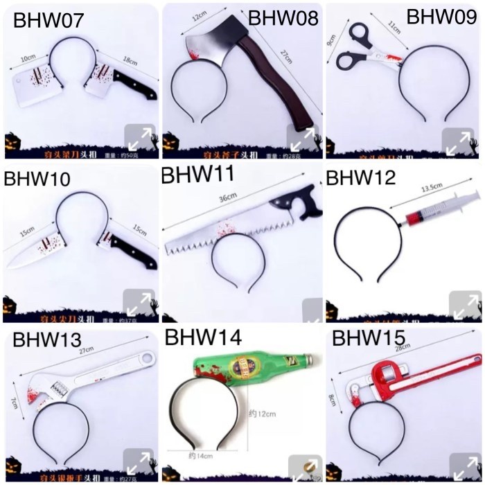 Jual Bando Halloween BHW PisaU Kapak Gergaji Scary Cosplay Horor ...