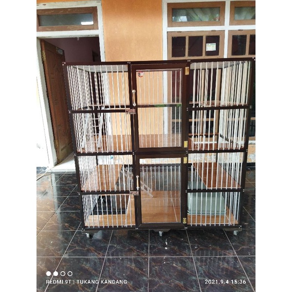 Jual kandang kucing alumunium PxLxT 120x60x120 | Shopee Indonesia
