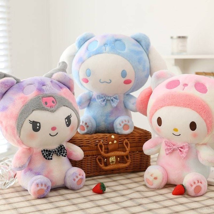 Jual New Sanrio Cinnamorol Kuromi My Melody Tie-Dye Plush Toys Cartoon - 35 CM CINAMON | Shopee ...