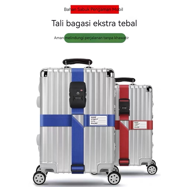 Jual [Deborababy] Luggage strap tag TSA Customs Lock Luggage Cross ...