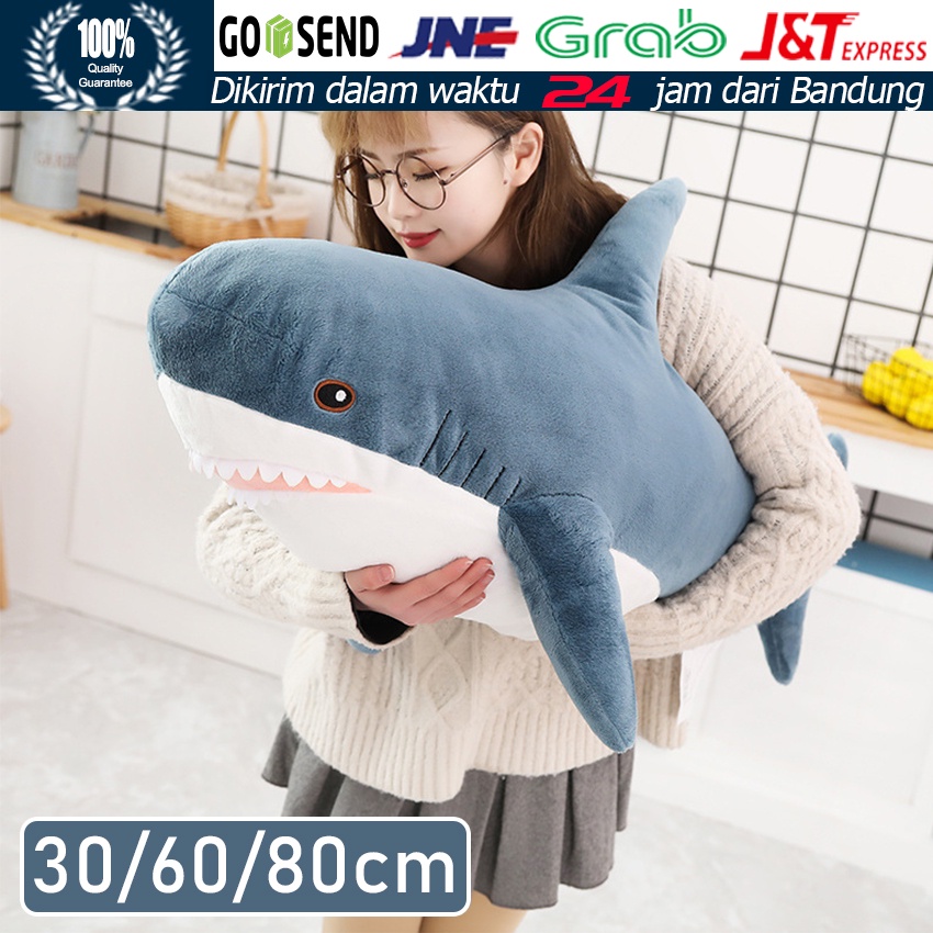 Jual 30cm / 60cm / 80cm Boneka Hiu Besar Mainan Boneka Shark Mainan ...
